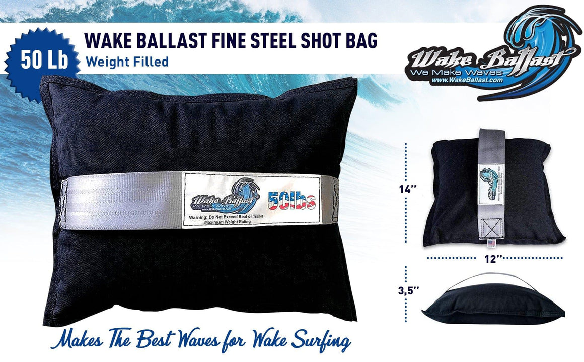10 50LB Steel Shot Ballast Bags for Price of 9 (Get 1 Free) | WakeBallast